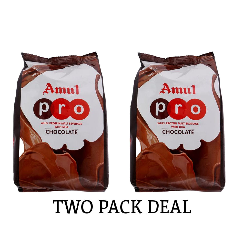 Amul Pro Chocolate Malt Drink – 500mg x 2Ok | Protein-Rich Drink ...