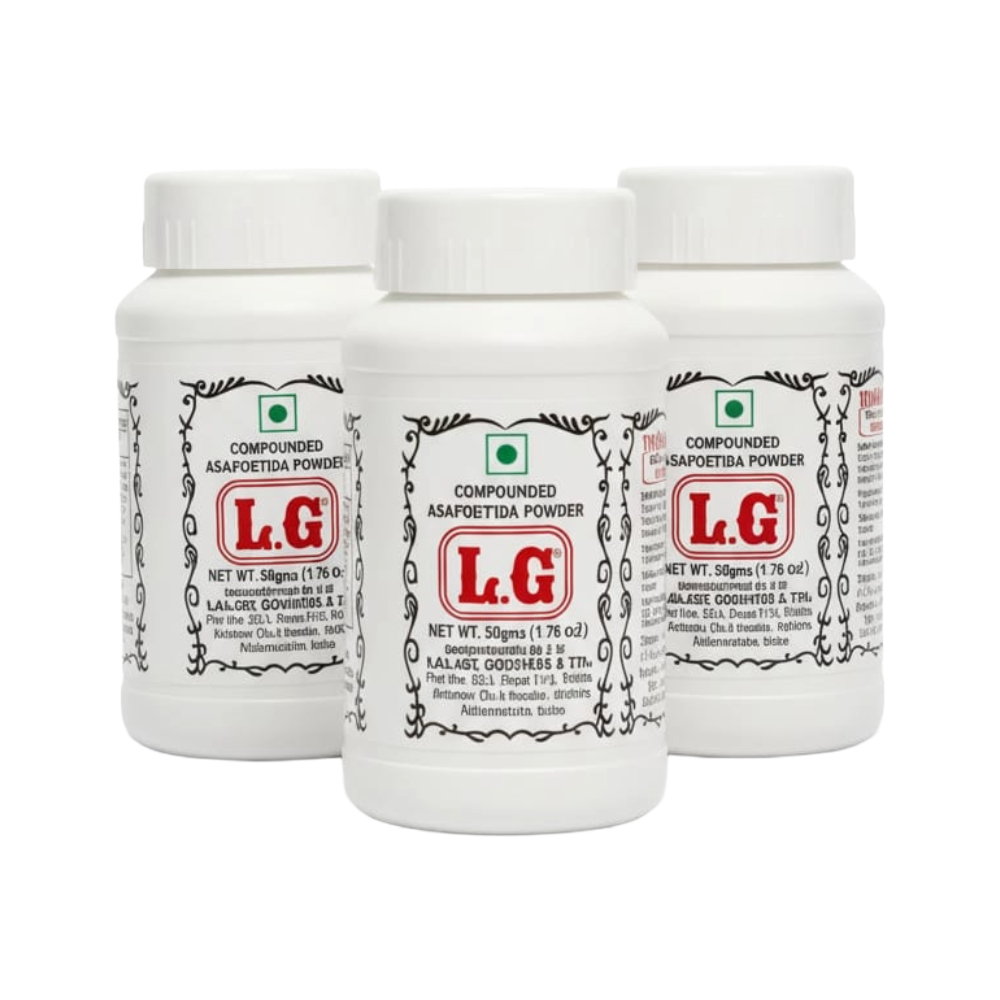 LG Hing Compounded Asafoetida Powder – 50g x 3 Pack (1.76oz Each) | Au ...
