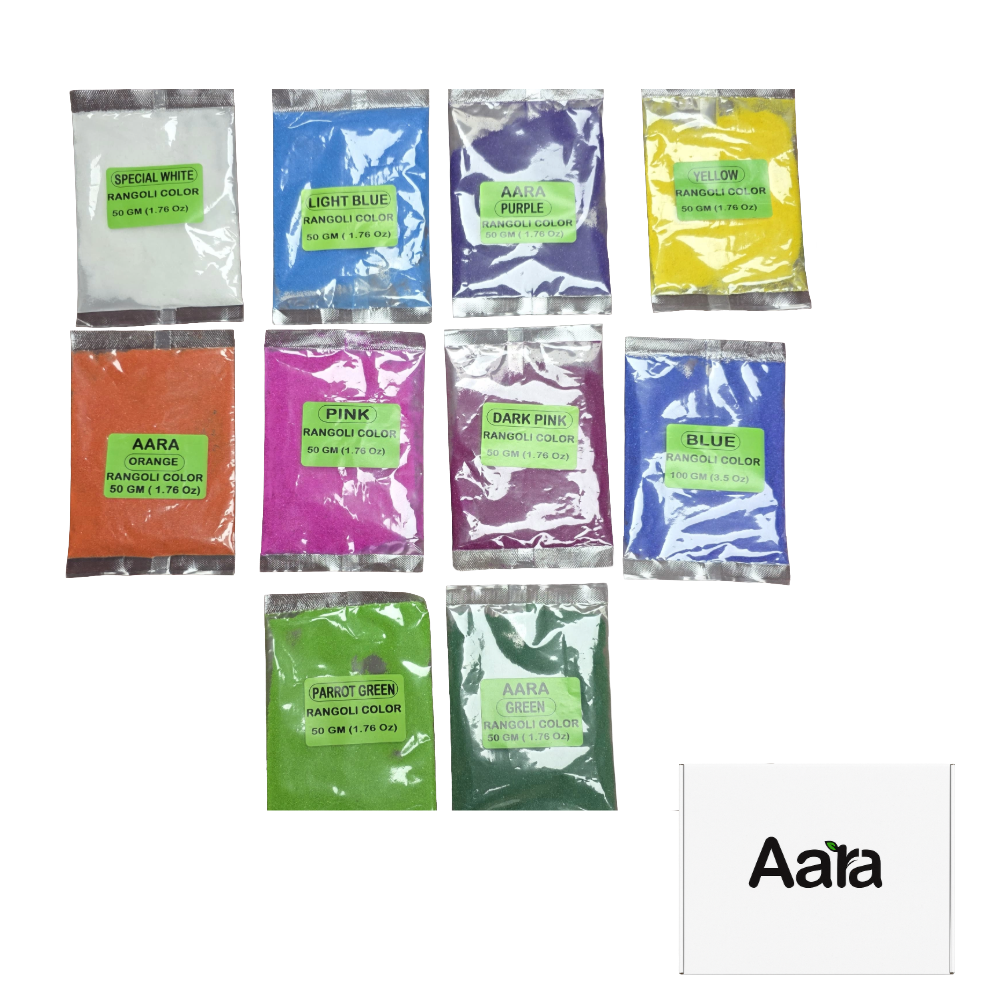 Diwali Rangoli Color – 10 Pack (10 Vibrant Colors) | Traditional Festi ...