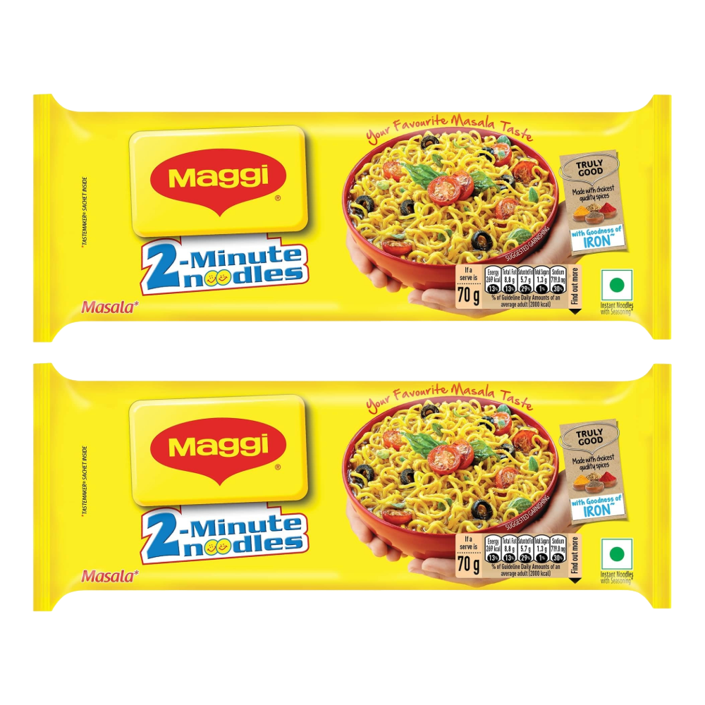 Maggi Masala Instant Noodles – 280g (Pack of 2) | Authentic Indian Spi ...
