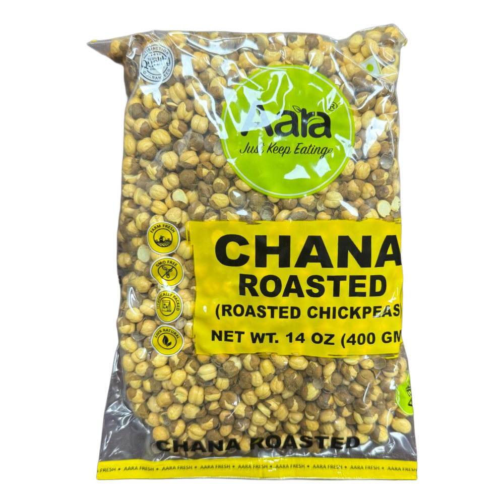 Aara Roasted Chana (Chickpeas) – 14 oz | Unsalted | Protein-Rich Snack ...