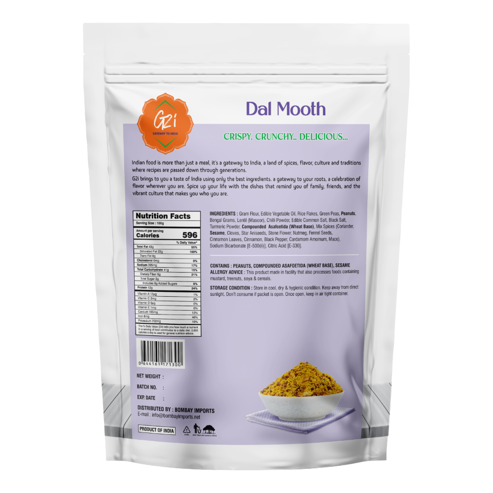 G2I Dal Mooth 400g – Crispy Lentil & Sev Mix, Traditional Indian Namke ...