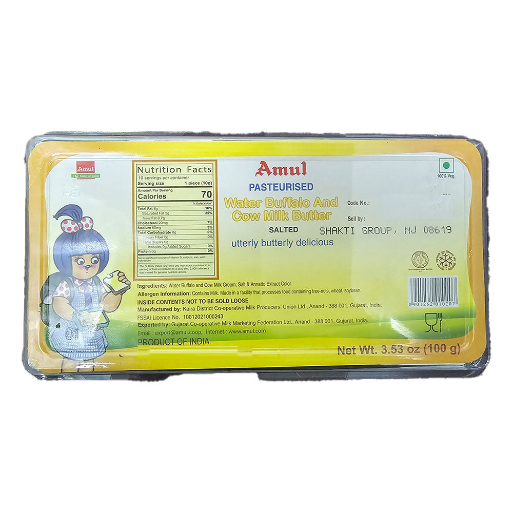 Amul Butter Blister Pack (10gm x 10pcs) – buniyaa.com
