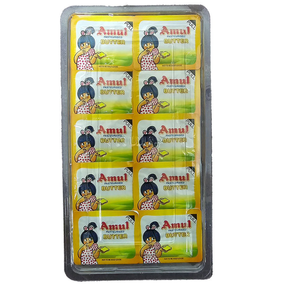 Amul Butter Blister Pack (10gm x 10pcs) – buniyaa.com
