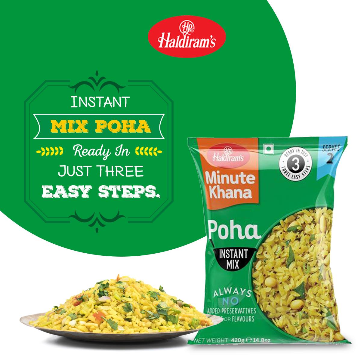 Order Haldiram Instant Mix Poha-420g in USA – buniyaa.com