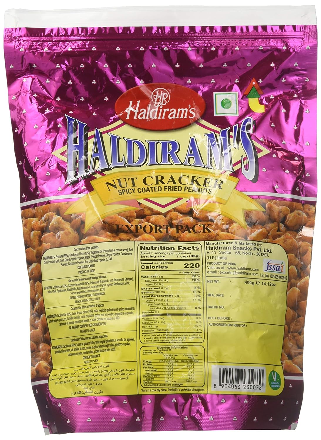 Buy Haldiram Spicy Coated Fried Cracker - 400 gm in USA – buniyaa.com