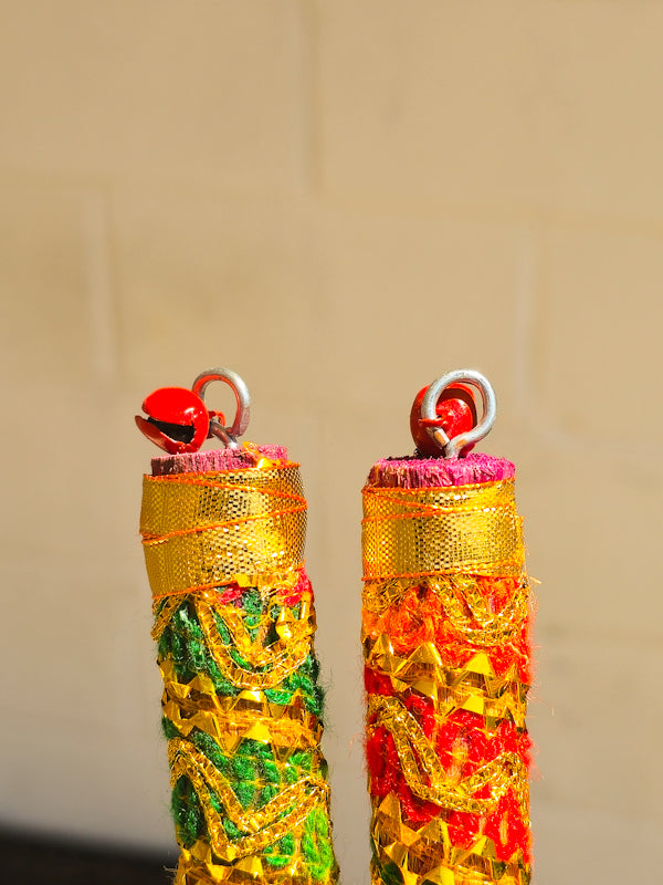 Wooden Dandiya Assorted (Pack of 24) – buniyaa.com
