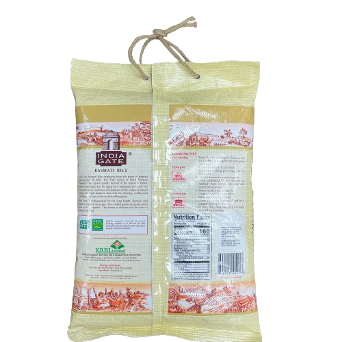 India Gate Basmati Rice - 10 LB (Jute Design Bag) – buniyaa.com