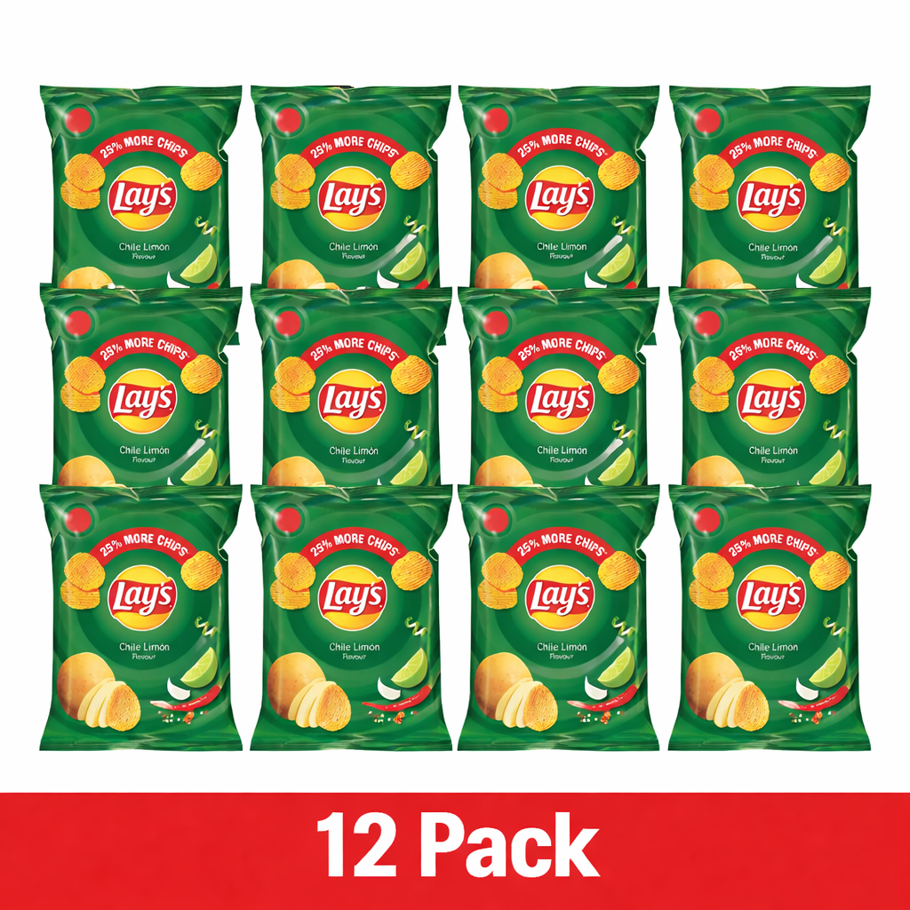Lay’s Chile Limón Flavored Potato Chips, 12 Pack, 52g Snack Size Bags ...