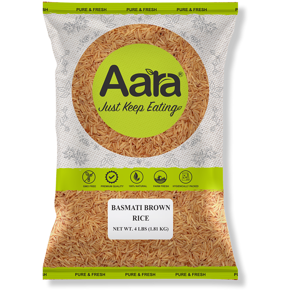 Aara Brown Basmati Rice - 4 LBS – buniyaa.com