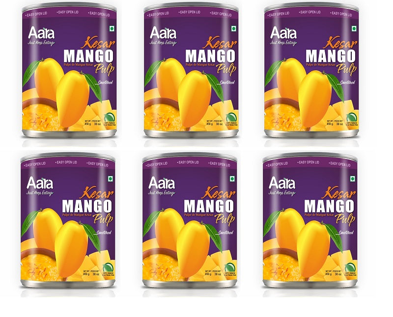 Bulk Mango Pulp Puree for Mango Lassi & Shakes 6 Pack X 850 gm each ...